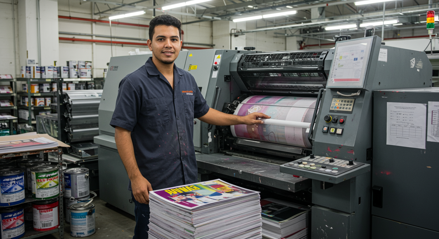 Curso de Impressor Offset personalizado e gratuito na Apoia